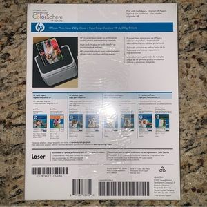 HP | Other | Hp Color Photo Paper Laser Glossy 85 X 1 10 Sheets 220g ...